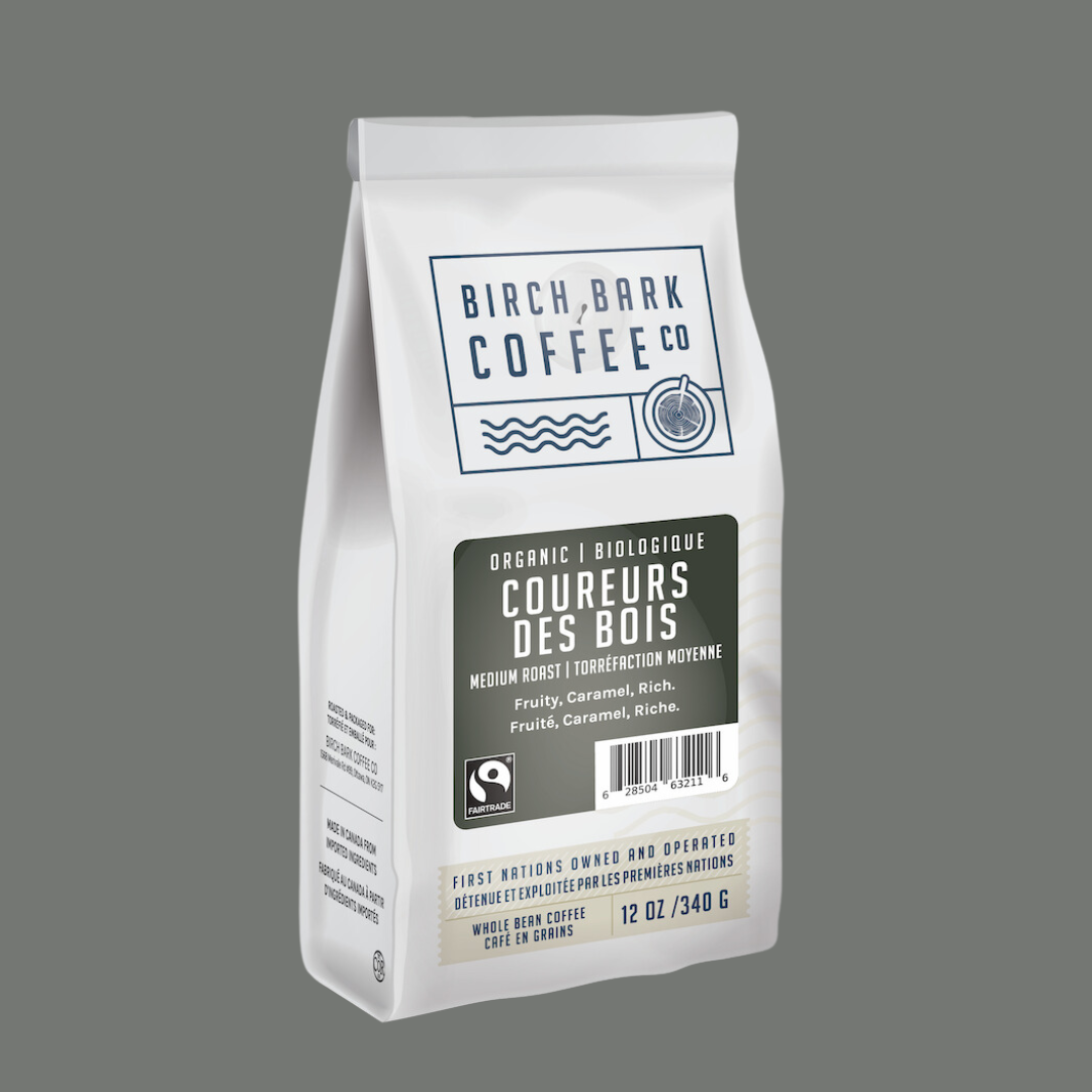 Birch Bark Coureurs Des Bois FTO Whole Bean Coffee, 12 oz – ECS Coffee
