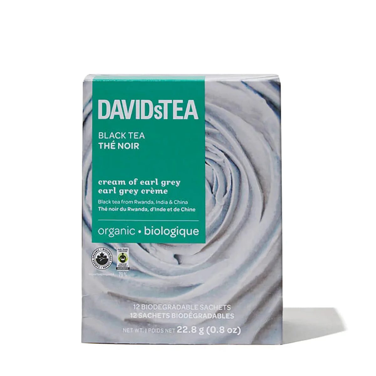DavidsTea Organic Cream of Earl Grey Filterbag Tea, 12 Pack – ECS Coffee