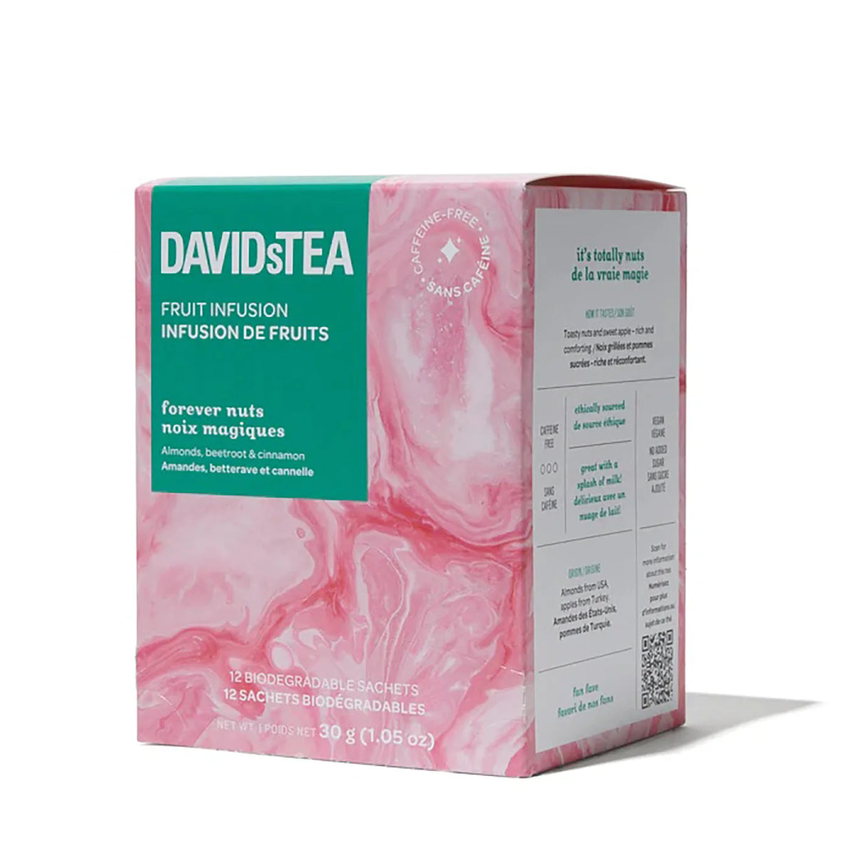 DavidsTea Forever Nuts Filterbag Tea, 12 Pack – ECS Coffee
