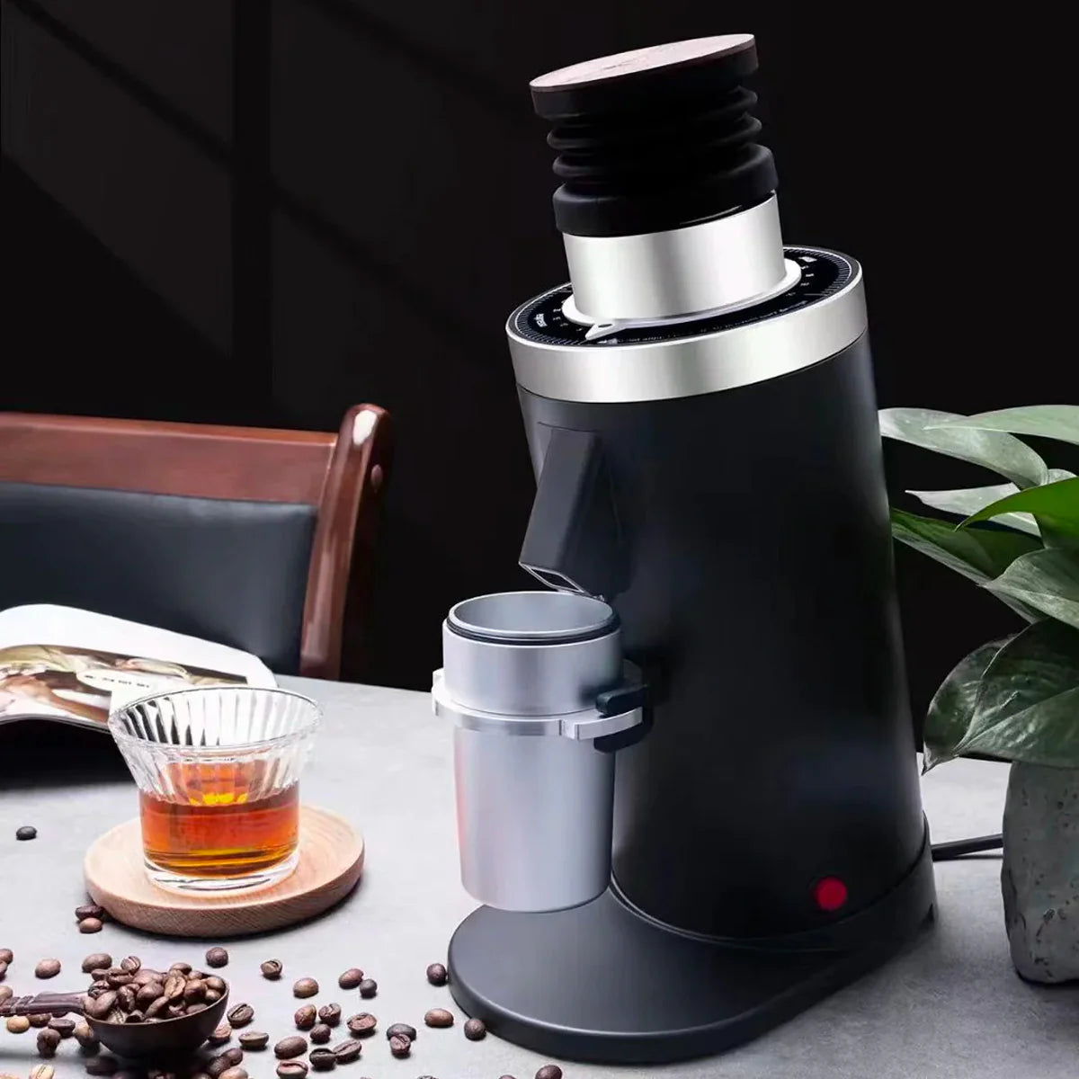 DF64 Gen 2 Coffee Grinder with Red Titanium Burrs, Black – ECS Coffee