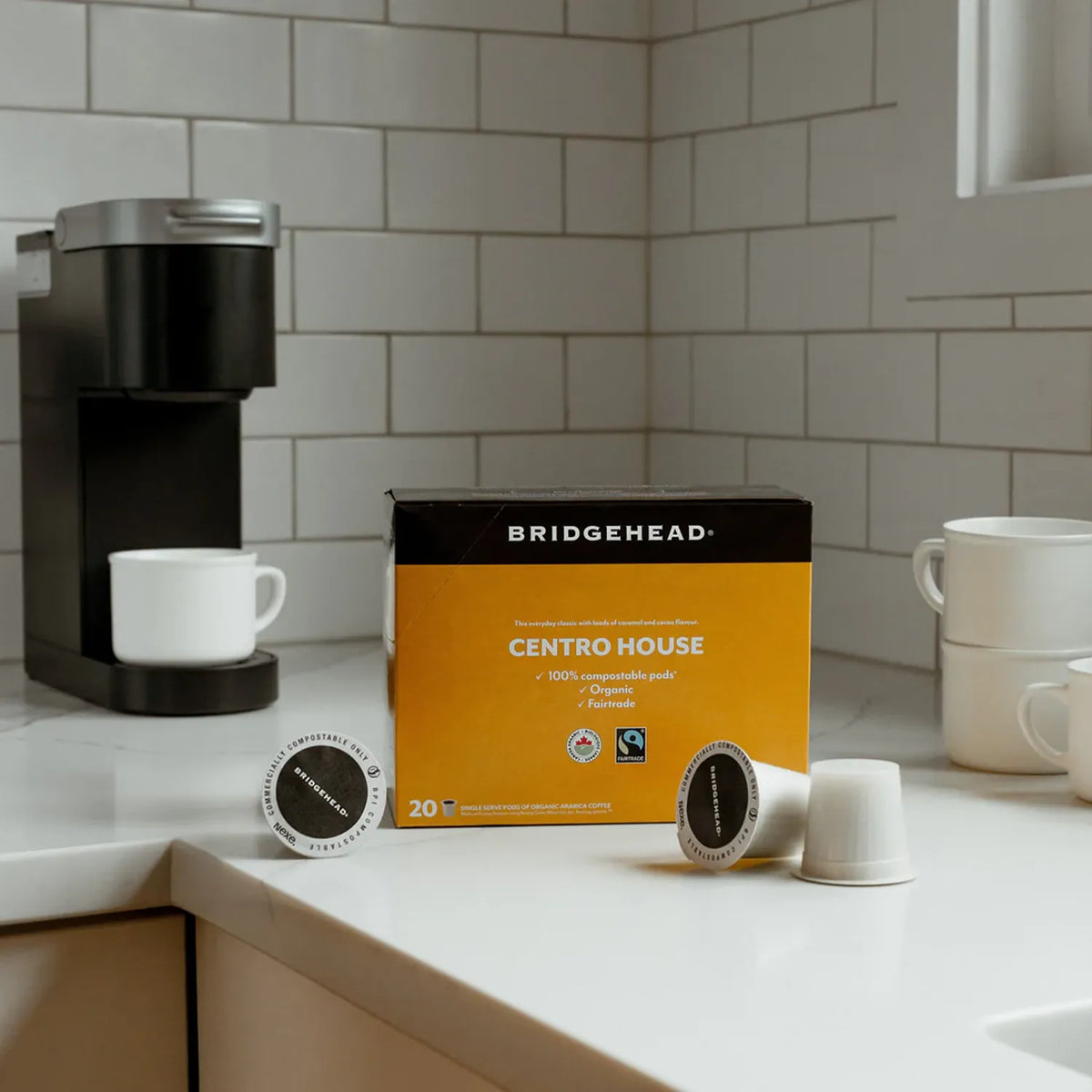 Café Bridgehead Coffee Centro House en portions individuelles, paquet ...