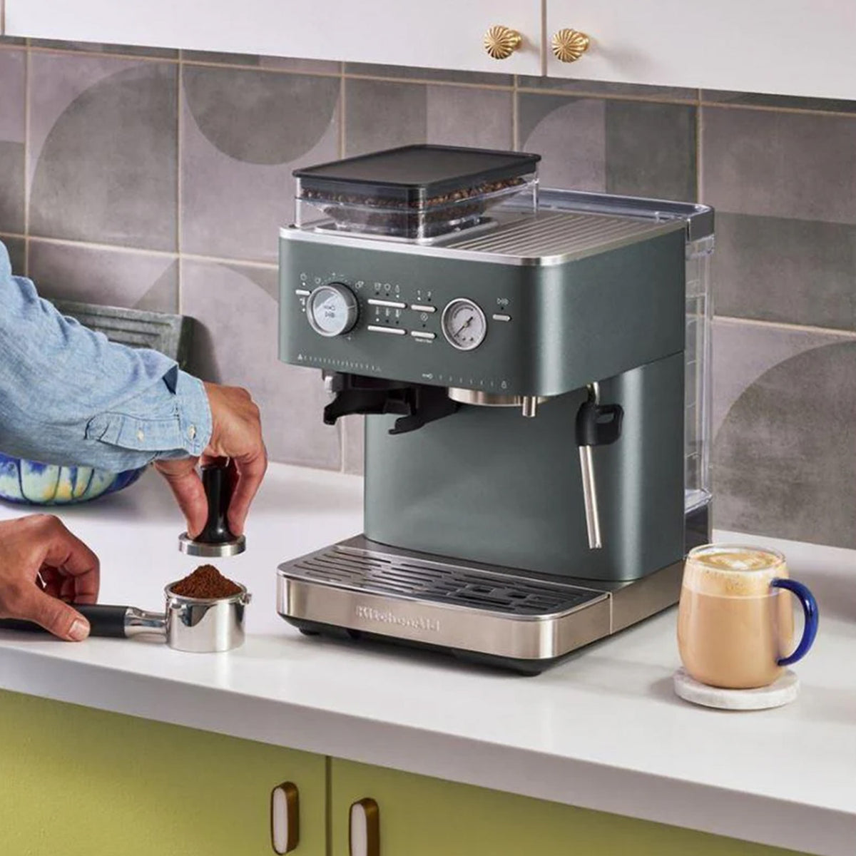 KitchenAid Semi-Automatic Espresso Machine, Juniper #KES6551JP – ECS Coffee