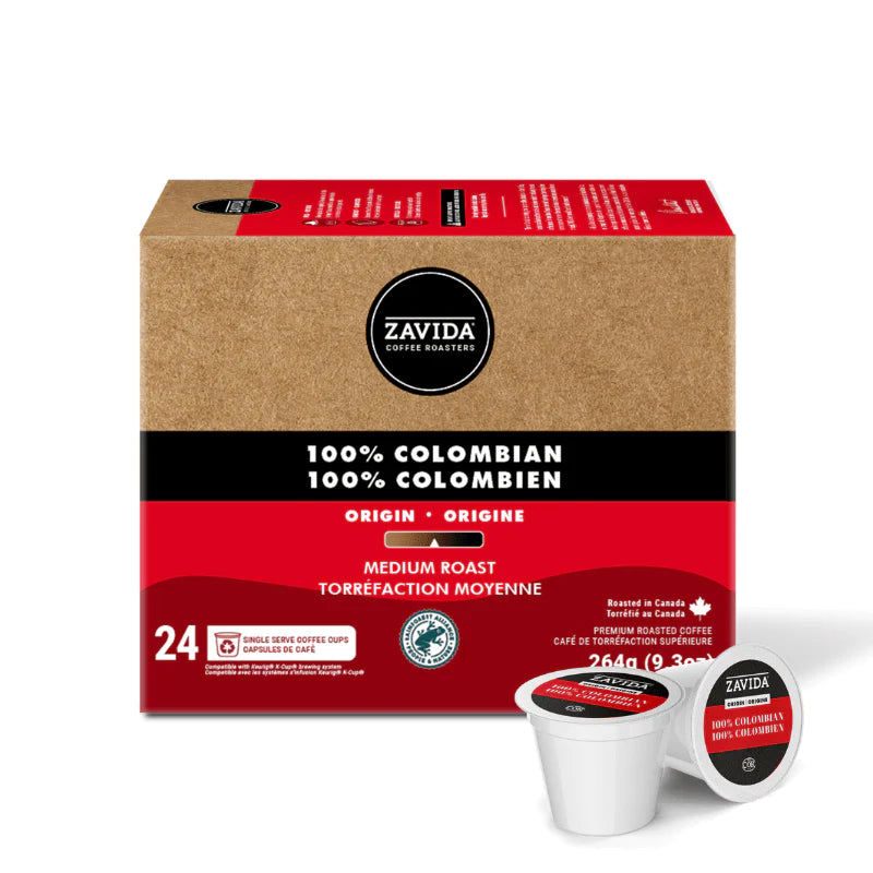 Zavida 100% Colombian Single Serve Coffee 24 Pack | ECS Coffee Inc.