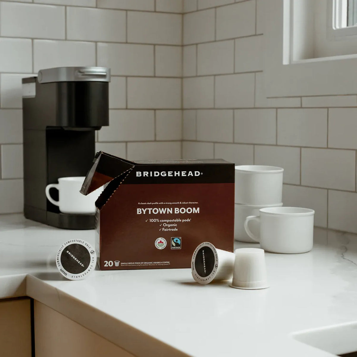 Bridgehead Coffee Bytown Boom Single Serve Coffee, 20 Pack – ECS Coffee