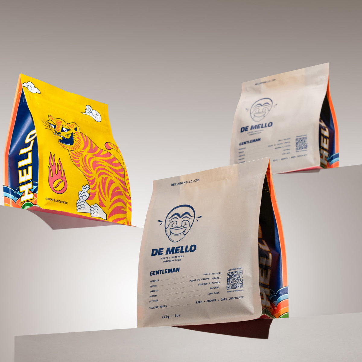 De Mello Gentleman Whole Bean Coffee, 227 g – ECS Coffee