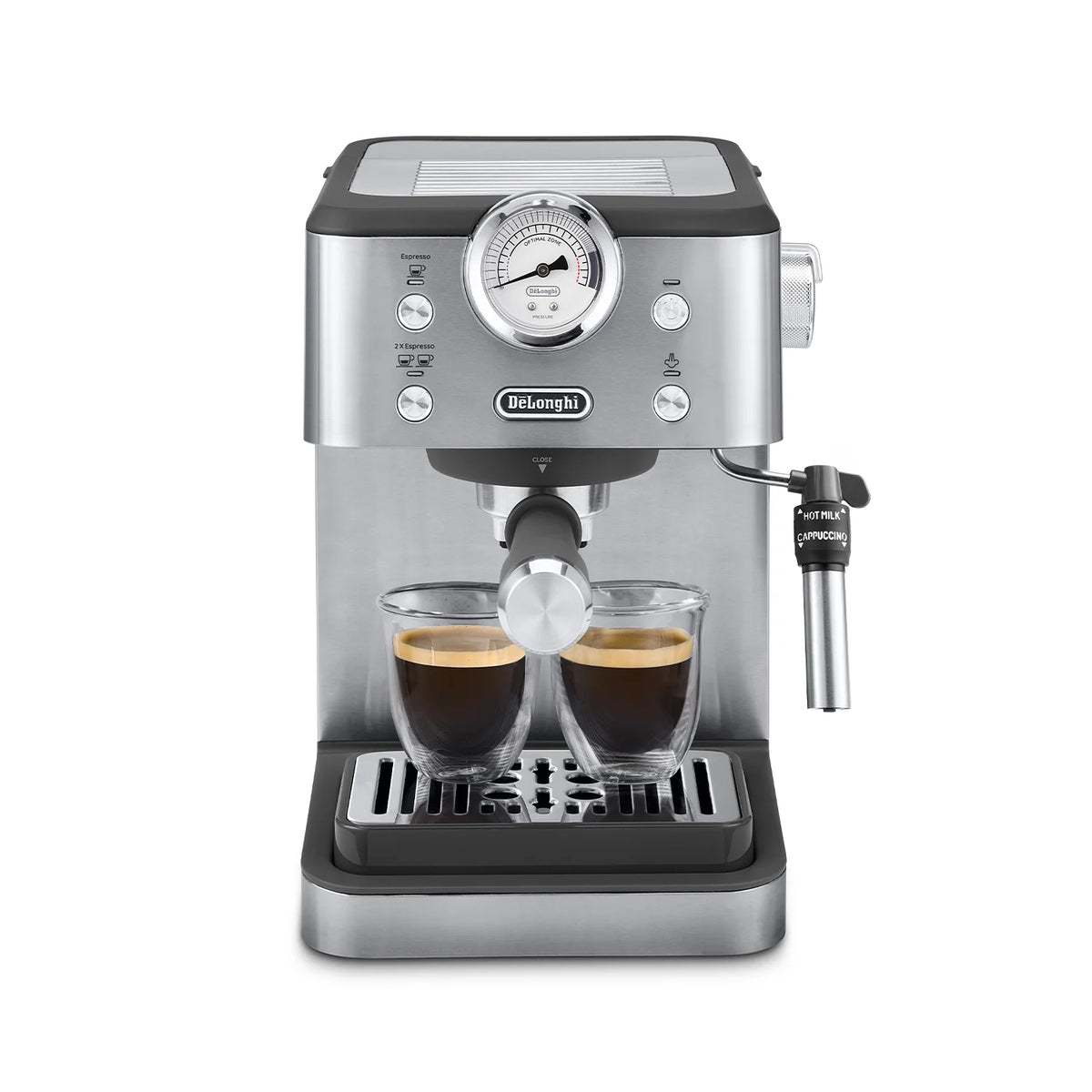 Delonghi Classic Espresso Machine, Metal #EM450M – ECS Coffee