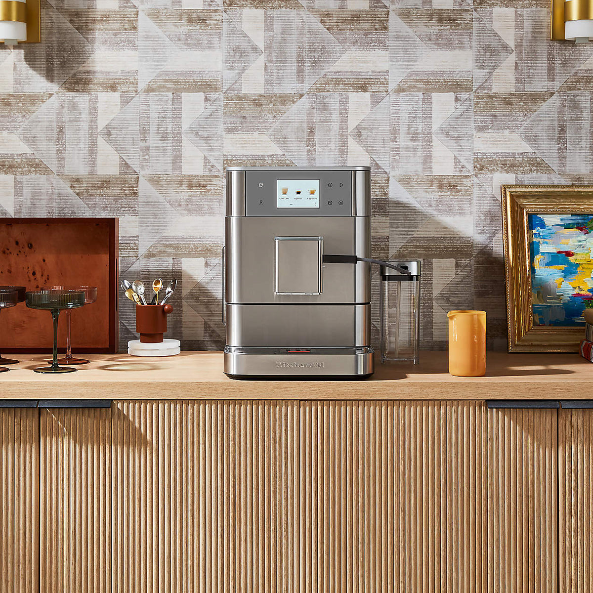 KitchenAid KF7 Fully Automatic Espresso Machine, Stainless Steel #KES8 ...