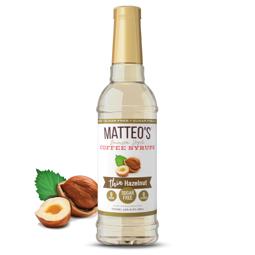 Matteo's Sugar Free Hazelnut Syrup, 750ml – ECS Coffee