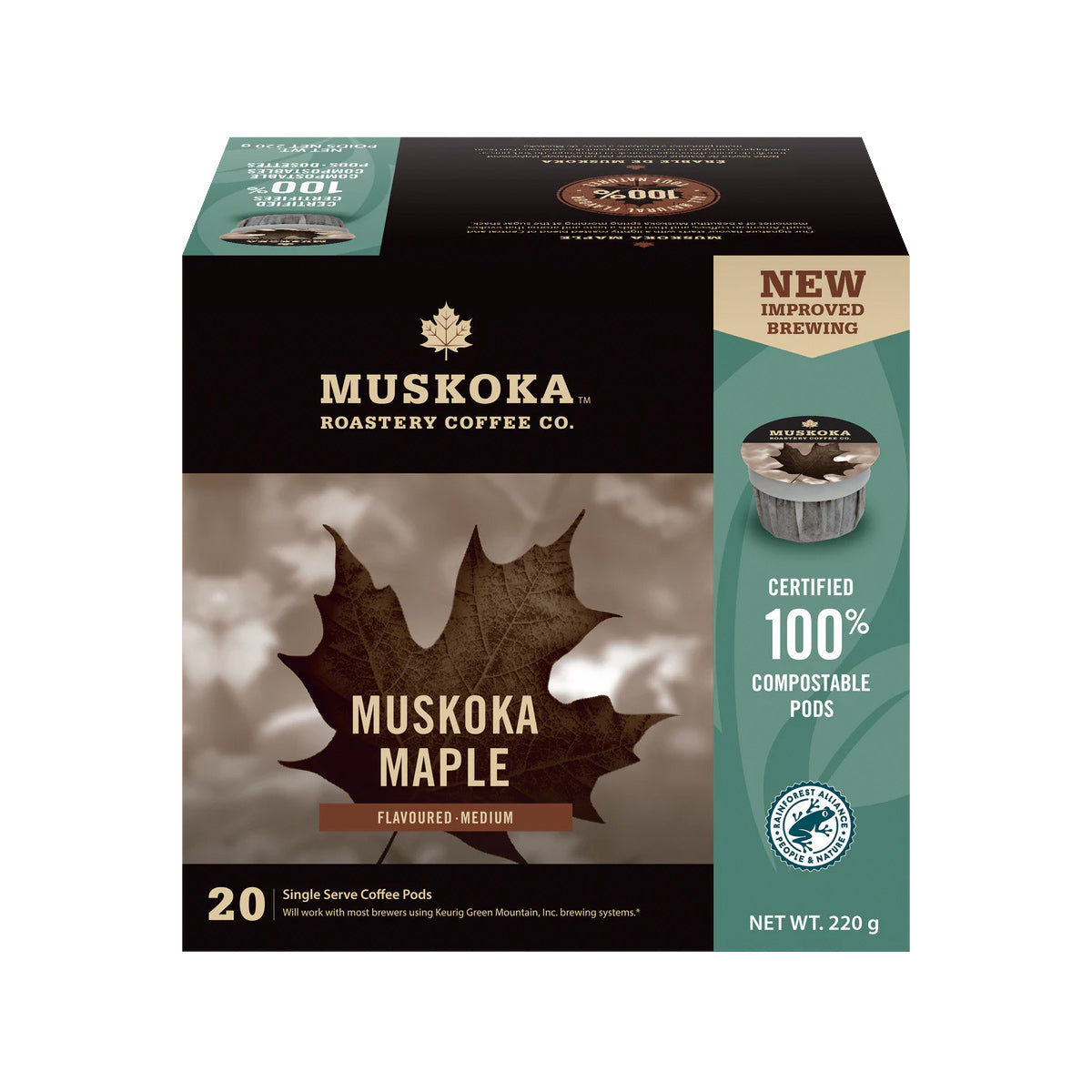 Muskoka Roastery Coffee Co. Muskoka Maple Single Serve Coffee 20 Pack ...