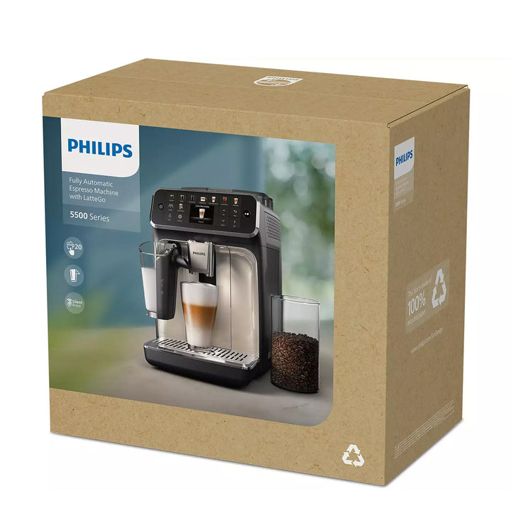 Philips 5500 LatteGo Series Super Automatic Espresso Machine #EP5544/9 – ECS Coffee
