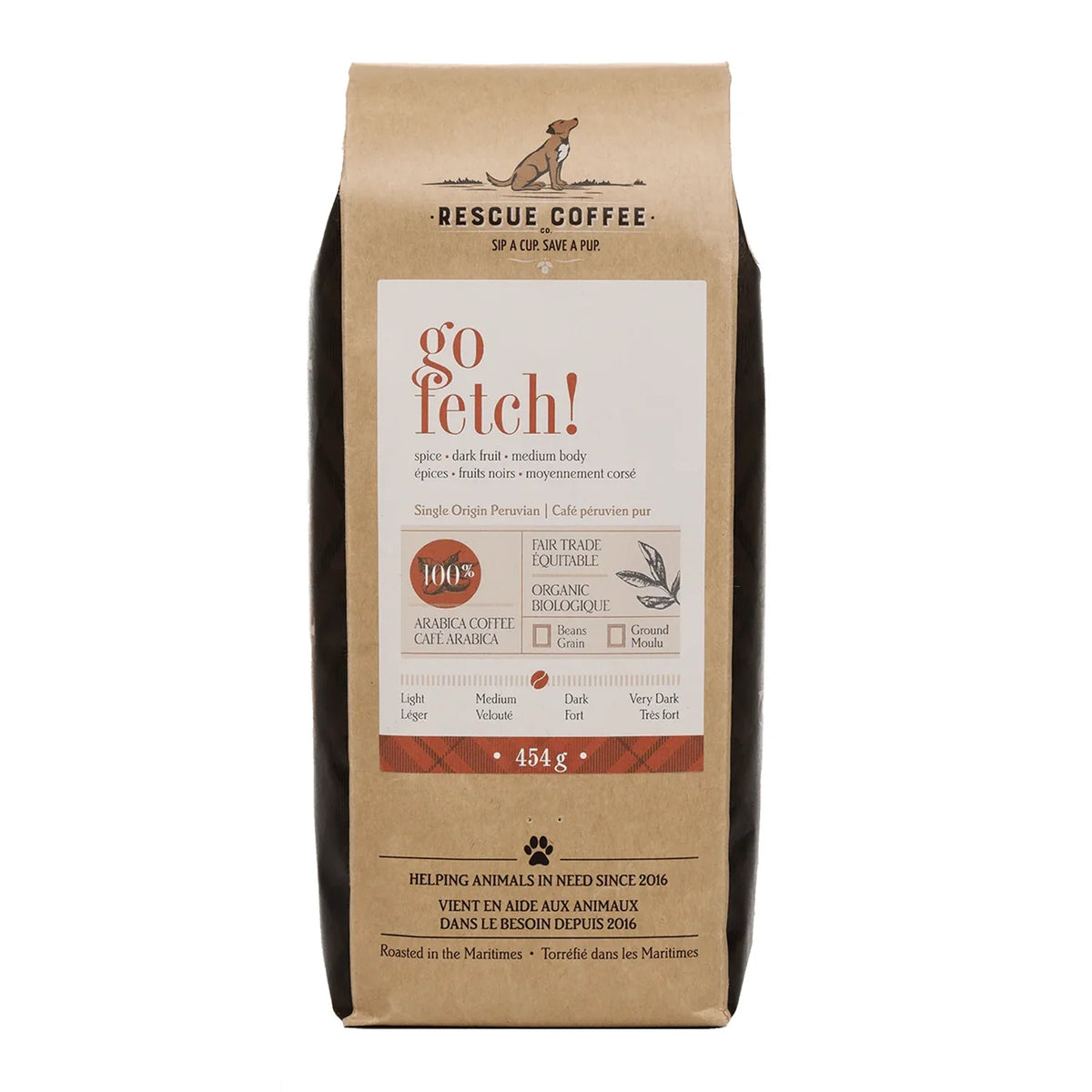 Rescue Coffee Co. Go Fetch! Whole Bean Coffee, 16 oz. – ECS Coffee