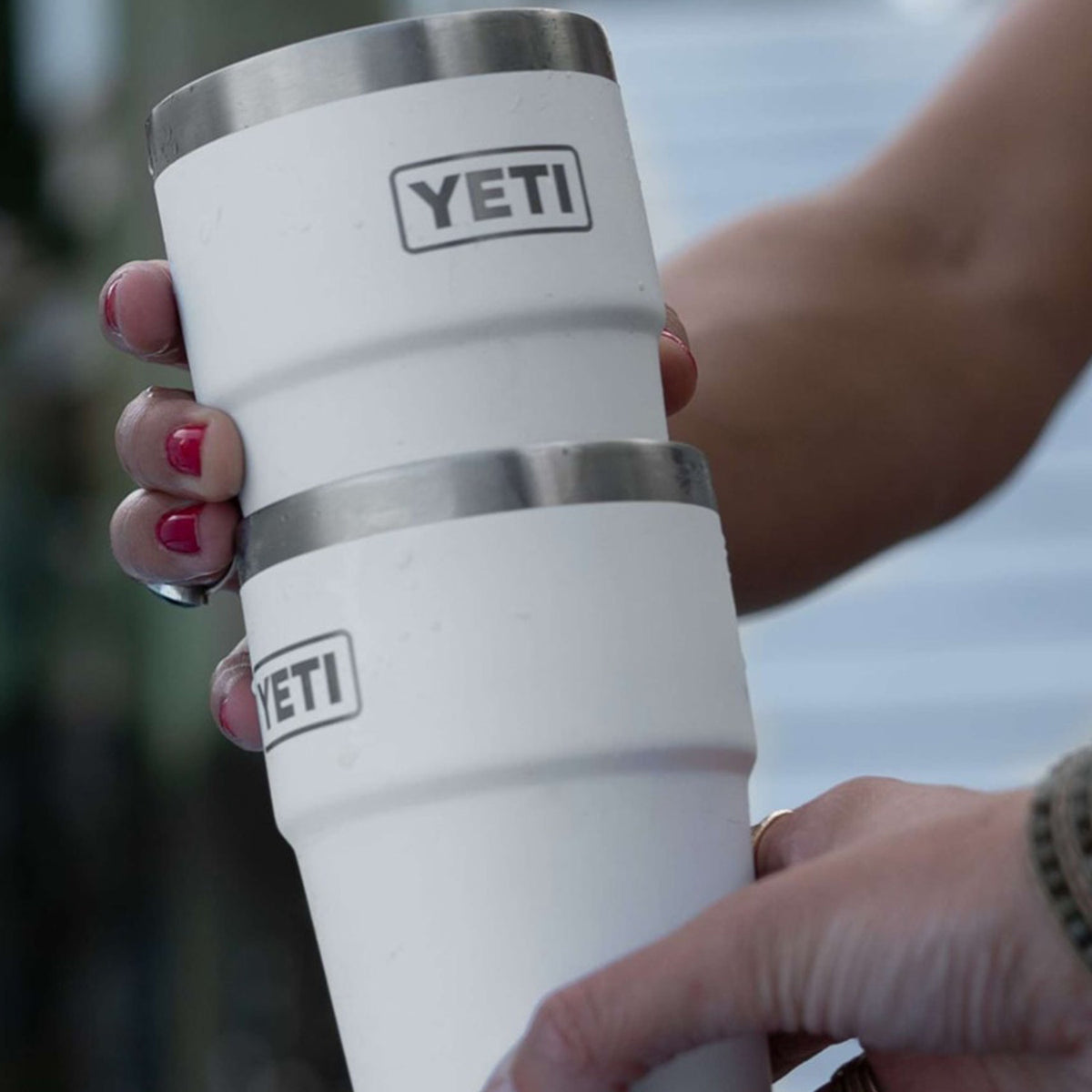 YETI Rambler 20 oz. Stackable Cup with Magslider Lid, White – ECS Coffee