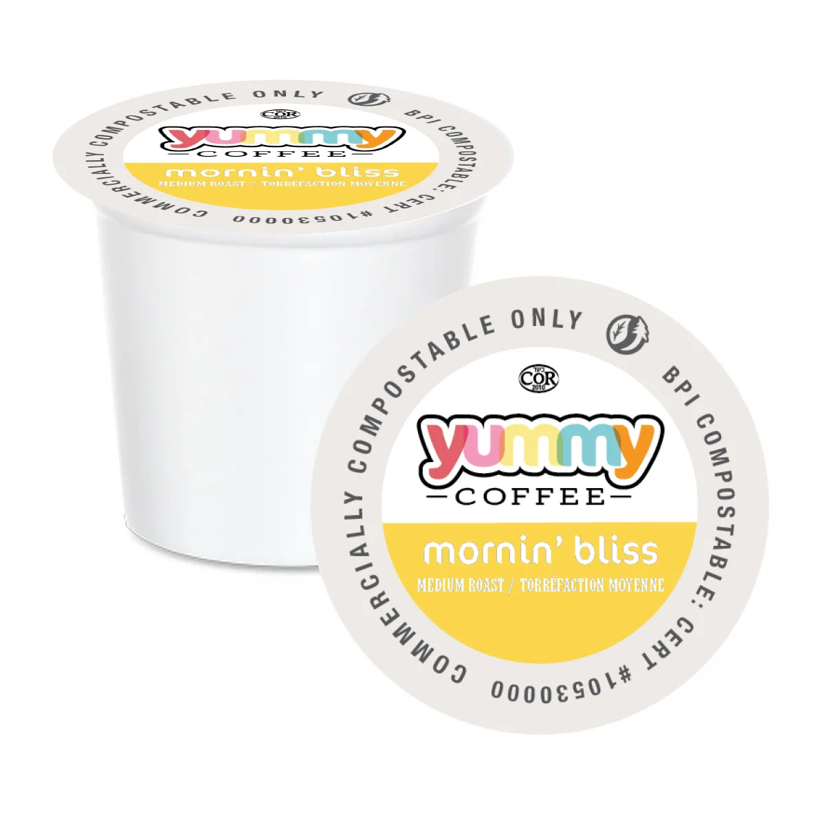 Yummy Coffee Mornin' Bliss Compostable Single Serve Coffee 20 Pack ...