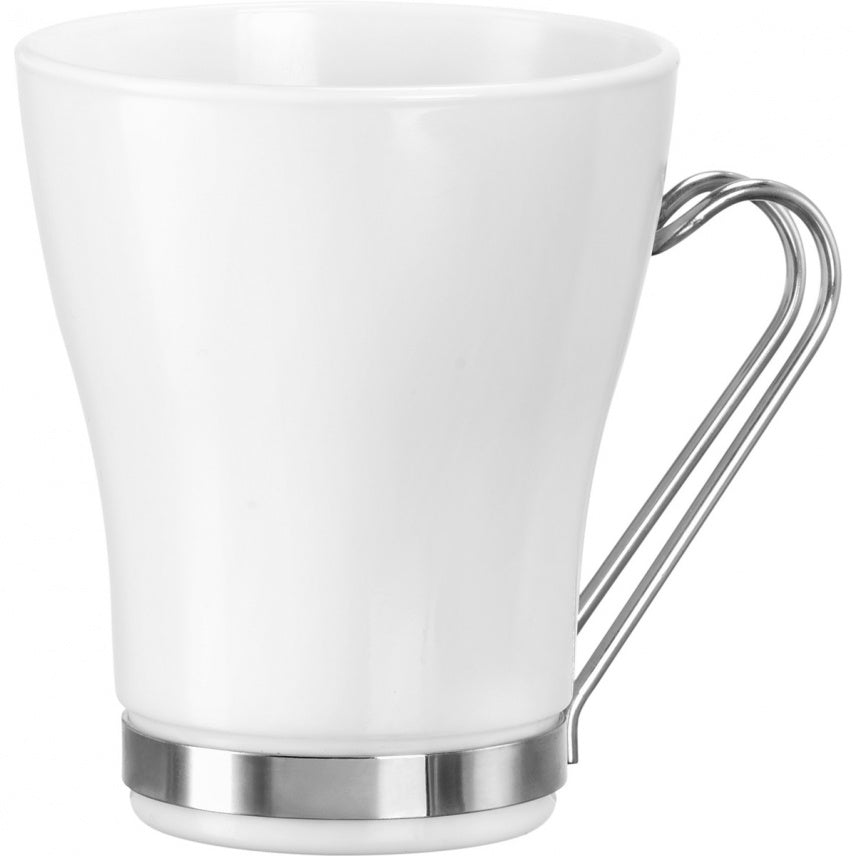 Trudeau Aromateca Oslo White Cappuccino Cup, 8 oz. | ECS Coffee Inc