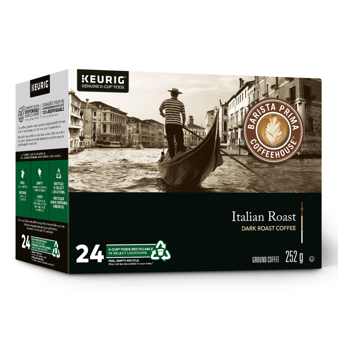 Barista Prima Coffeehouse Italian Roast K-Cup Pods 24 Pack – ECS Coffee