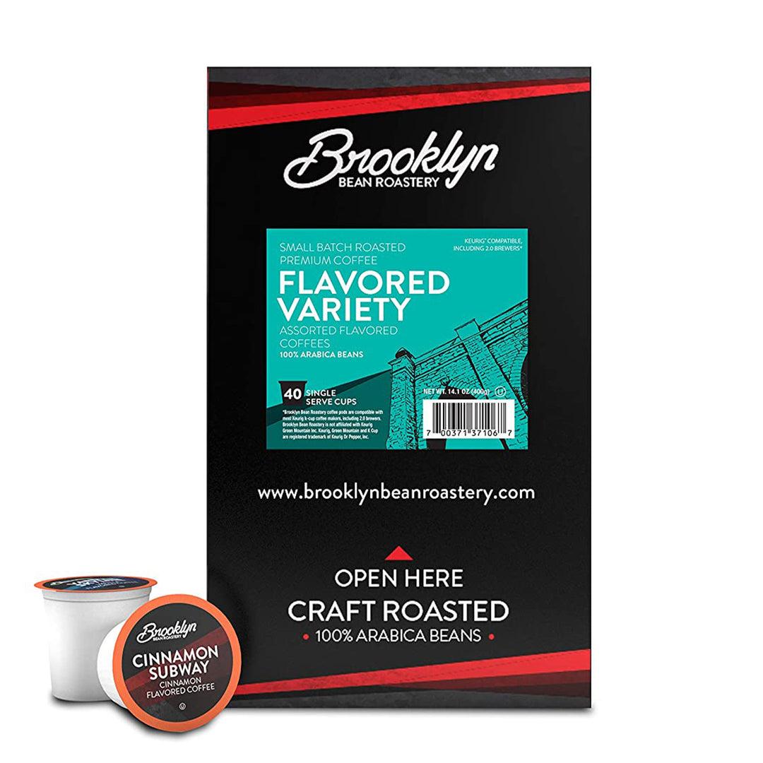 Brooklyn Beans Flavoured Single Serve Coffee Variety, 40 Pack – ECS Coffee