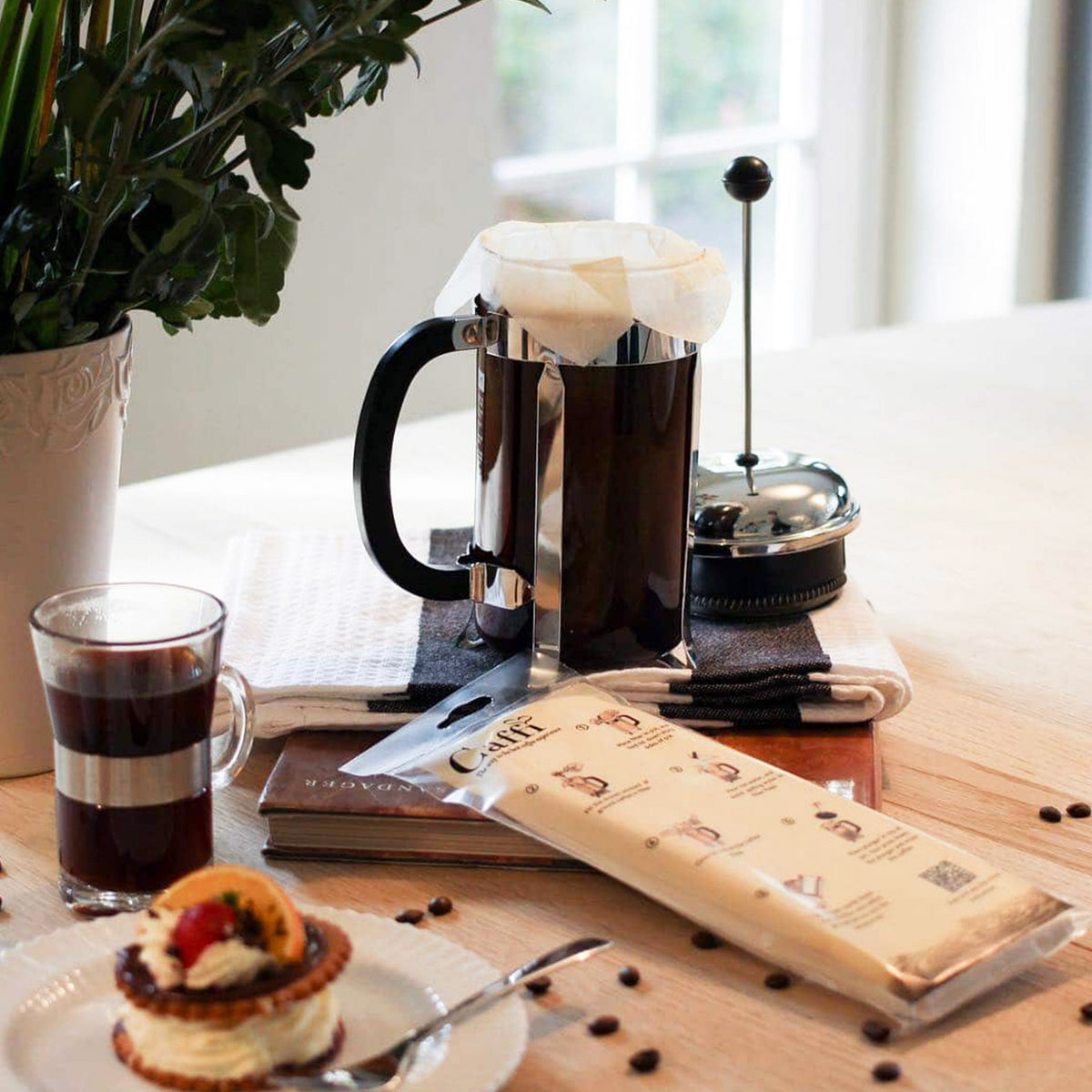 Caffi 8 Cup French Press Paper Filters, 25 Pack – ECS Coffee