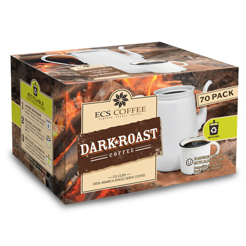 ECS Coffee Dark Roast Single Serve Coffee 70 Pack | ECS Coffee Inc.