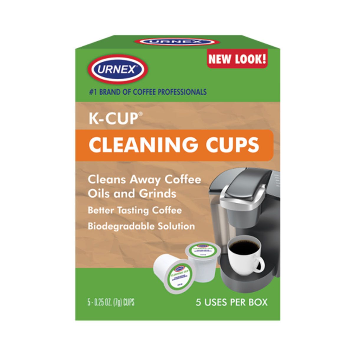 Urnex CleanCup Single Cup Brewer Cleaning Cups, 5 Pack | ECS Coffee Inc.